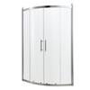 JimsMaison 36 in. W x 72 in. H Sliding Semi-Frameless Corner Shower ...