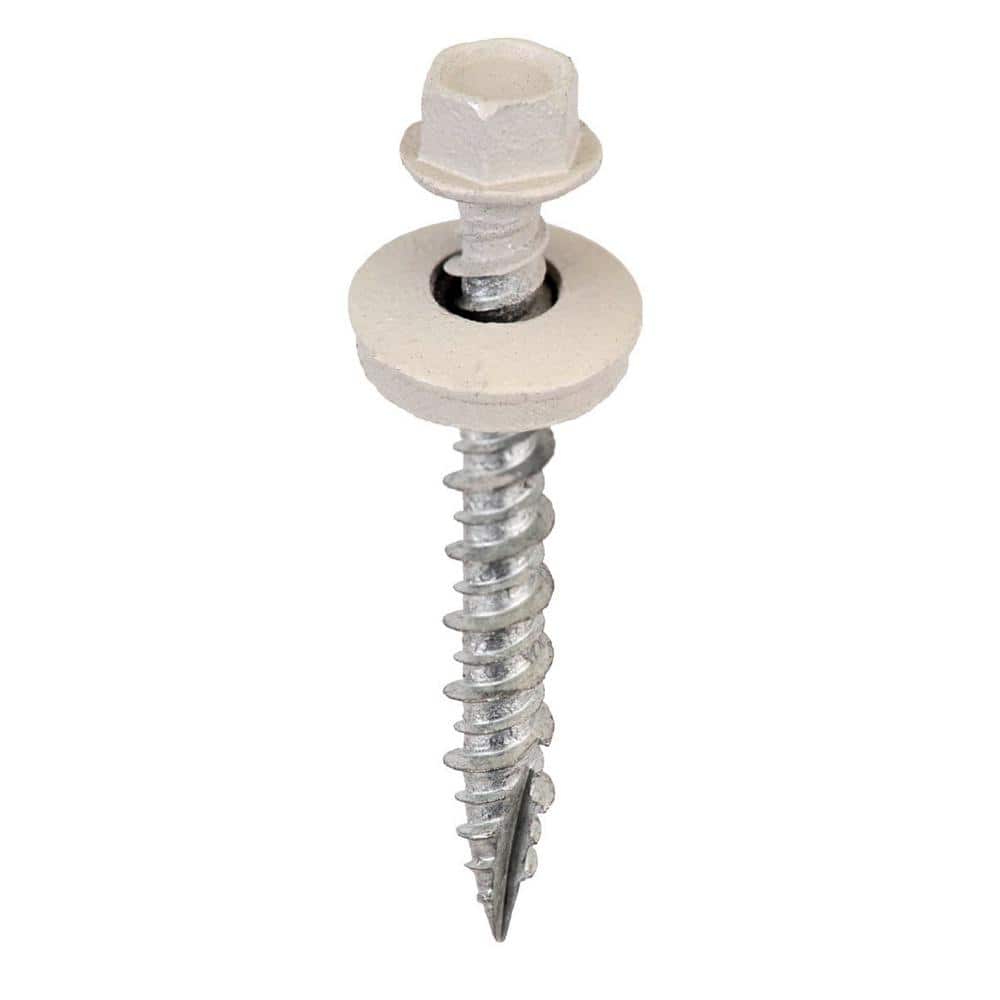 Acorn Hardware #9 X 1-1/2 inch Light Gray Hex Metal to Wood Screws (Bag ...