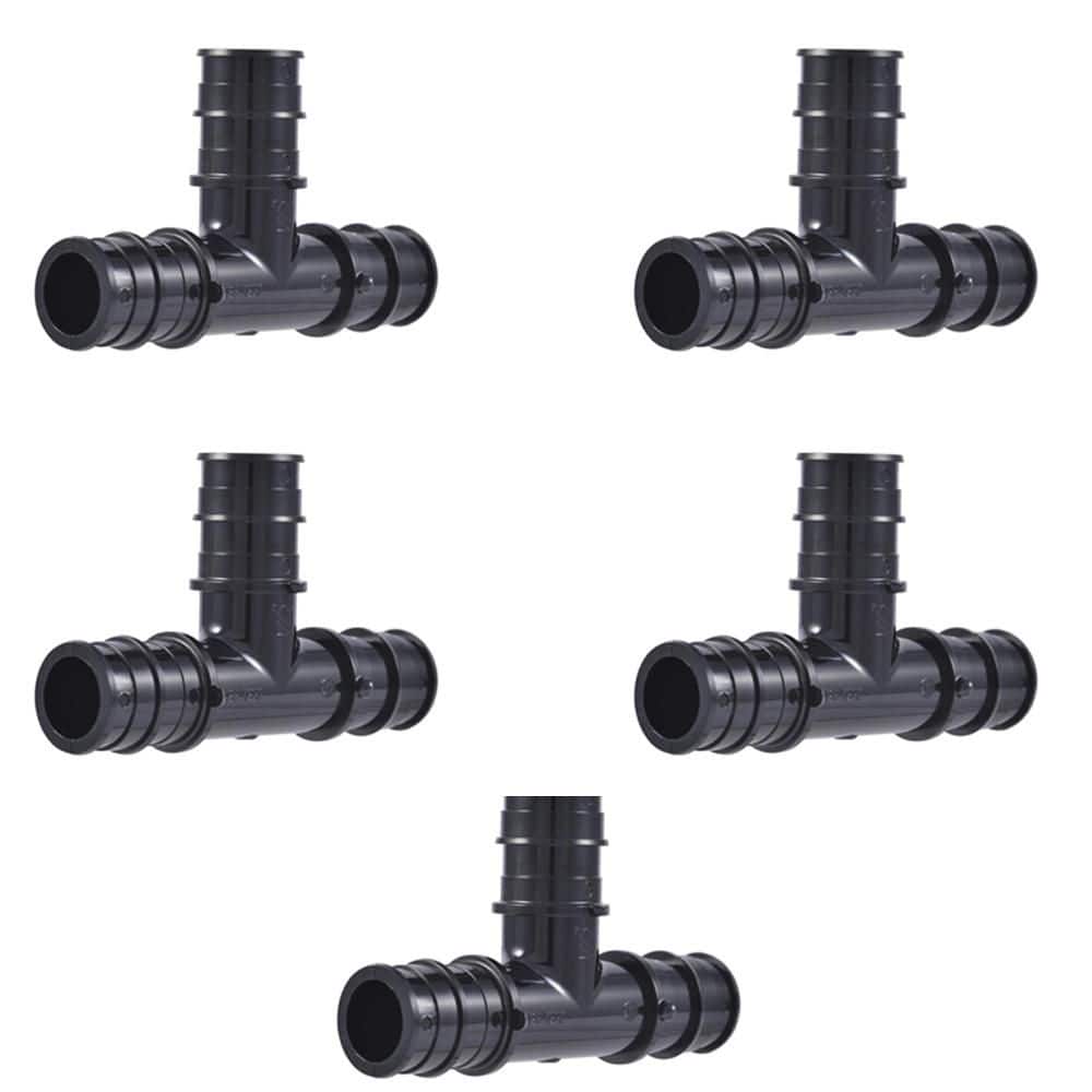 SharkBite 3/4 in. PEX-A Poly Expansion Tee Fitting (5-Pack) UA370A5 ...