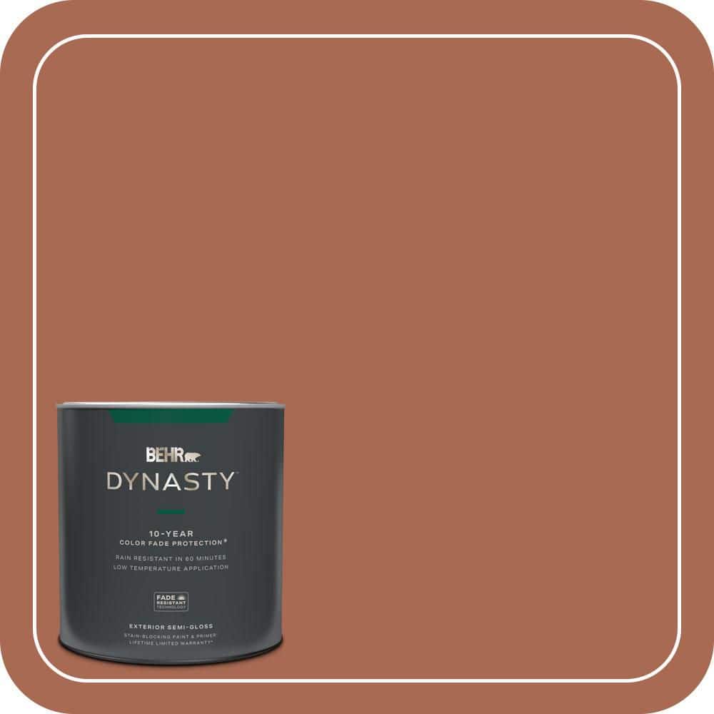 BEHR DYNASTY 1 qt. #220D-7 Mojave Sunset Semi-Gloss Exterior Stain ...