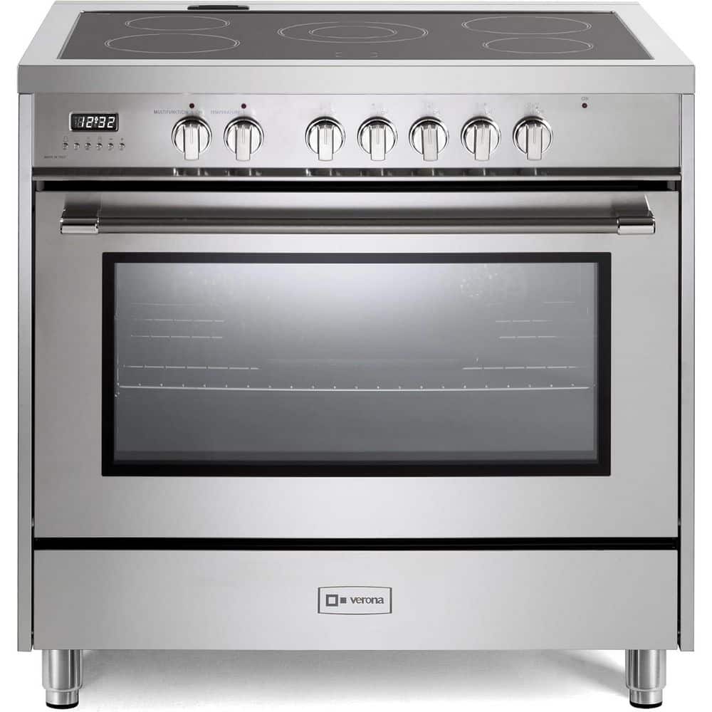 Verona Prima Series 36 in. Freestanding Single Oven Electric Range with ...