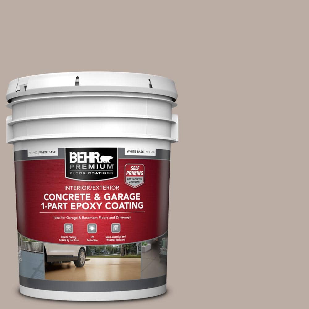 BEHR PREMIUM 5 gal. #N200-3 Nightingale Gray Self-Priming 1-Part Epoxy ...