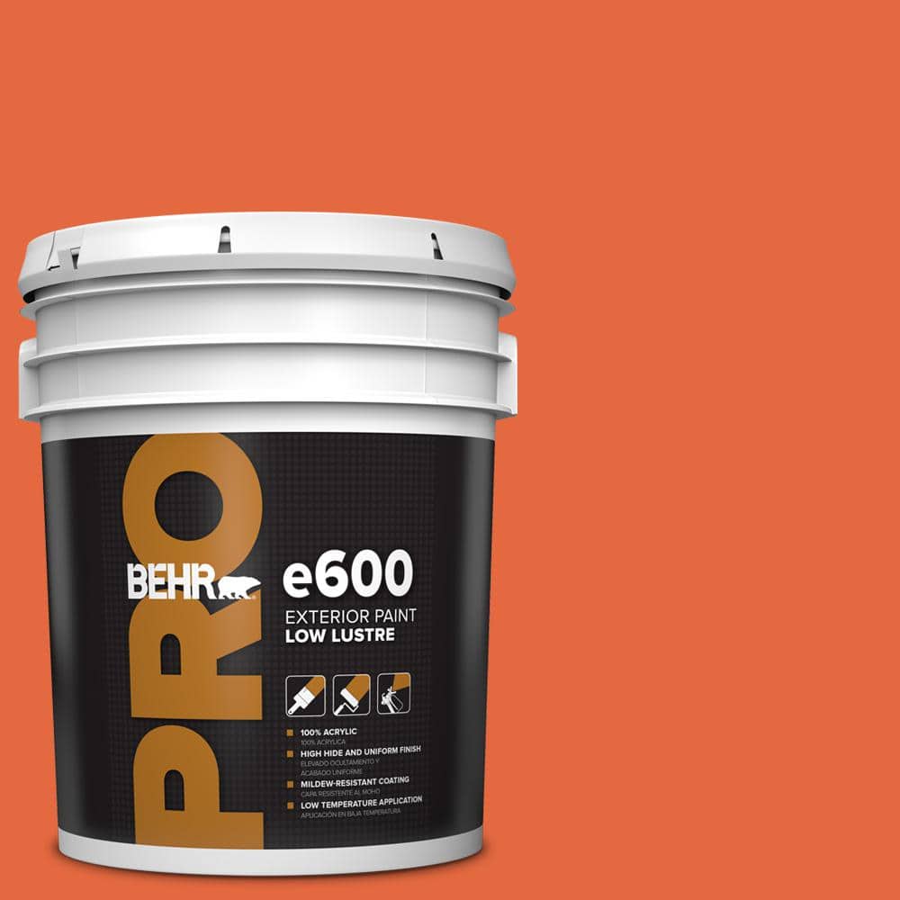 BEHR PRO 5 gal. #P190-6 Emergency Zone Low Luster Exterior Paint ...