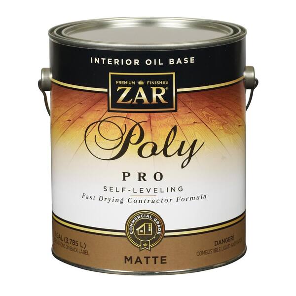 ZAR 1 gal. Clear Matte Oil-Based Interior Polyurethane-Pro-33513 - The ...