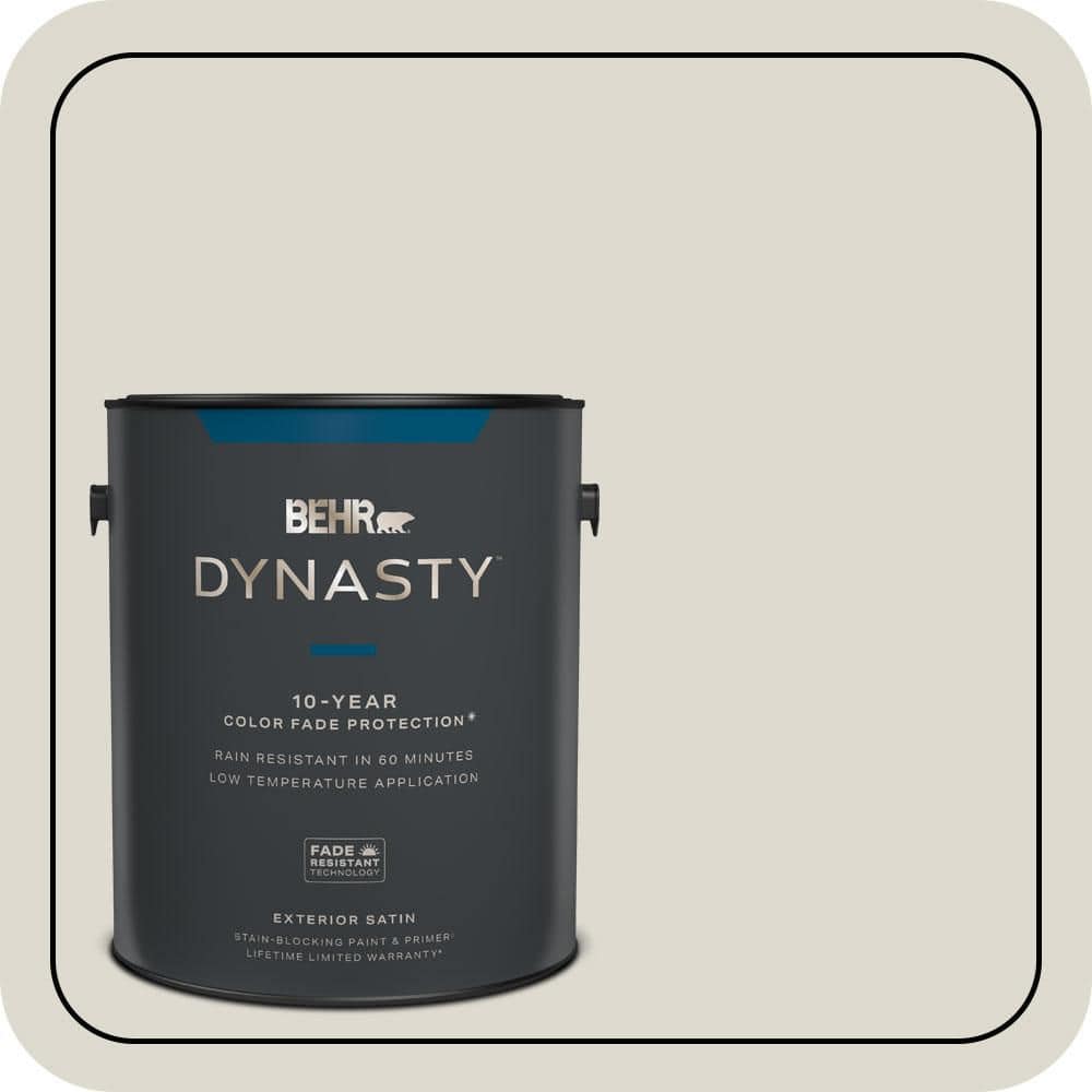 BEHR DYNASTY 1 gal. #MQ3-18 Ginger Sugar Satin Enamel Exterior Stain ...