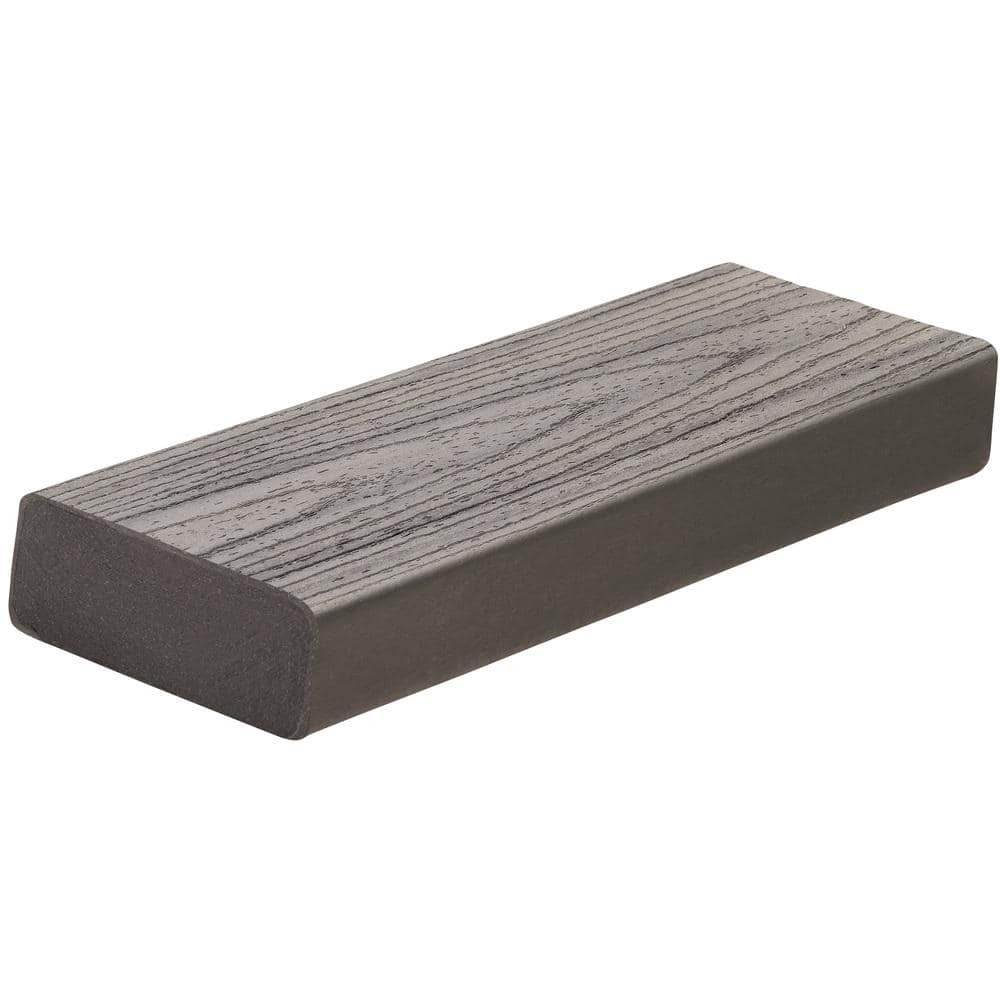 Trex Transcend 2 in. x 4 in. x 16 ft. Island Mist Square Edge Composite ...