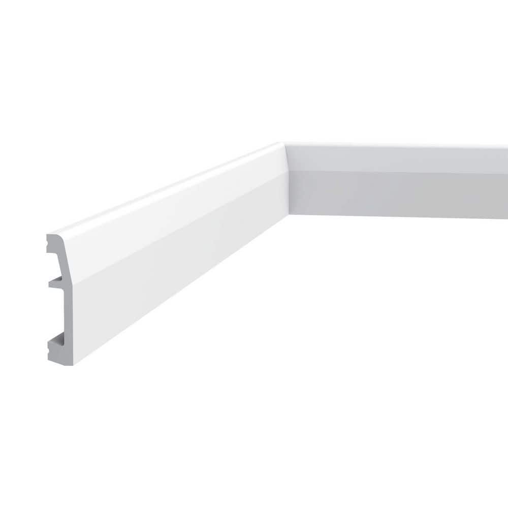 ORAC DECOR 1/2 in. D x 2-3/4in. W x 78-3/4 in. L Primed White High ...