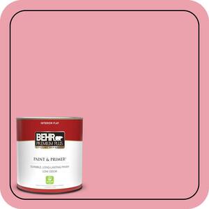 BEHR PREMIUM PLUS 8 oz. #P150-3 Pinque Flat Interior/Exterior Paint ...