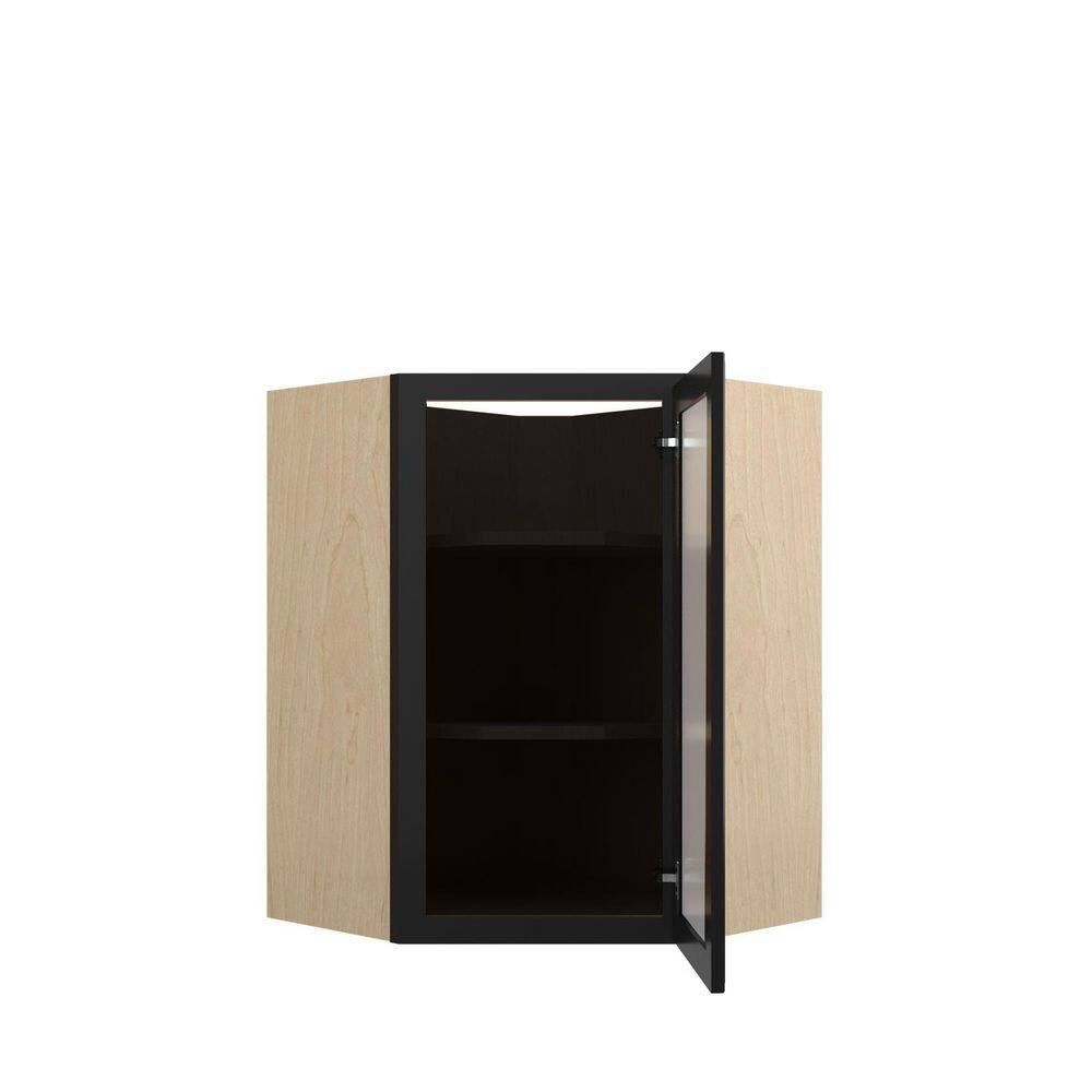 Kunal Kitchens Belle Haven Recessed 27 in. W x 30 in. H x 15 in. D in Driftwood Ply Assembled ...