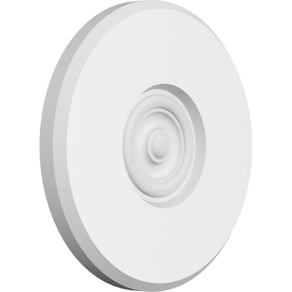 Ekena Millwork 3/4 in. x 8 in. x 8 in. PVC Standard Grayson Bullseye ...