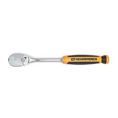 GEARWRENCH 1/4 in. and 3/8 in. Drive 90-Tooth Dual Material Teardrop ...