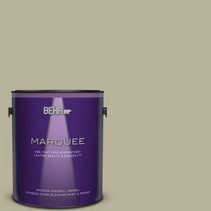 BEHR PREMIUM PLUS 1 qt. #N340-3 Bonsai Pot Satin Enamel Low Odor ...
