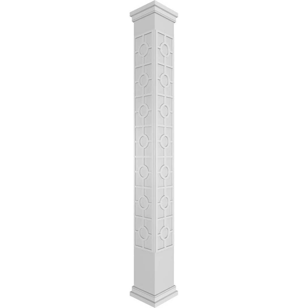 Ekena Millwork 9-5/8 in. x 9 ft. Premium Square Non-Tapered Koroluck ...
