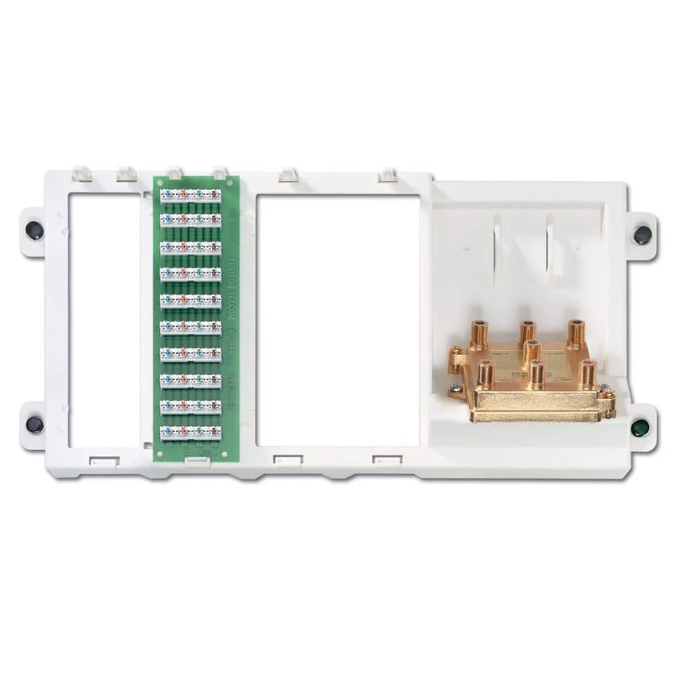 Leviton Structured Media Basic Telephone and Video Panel 47606-BTV ...