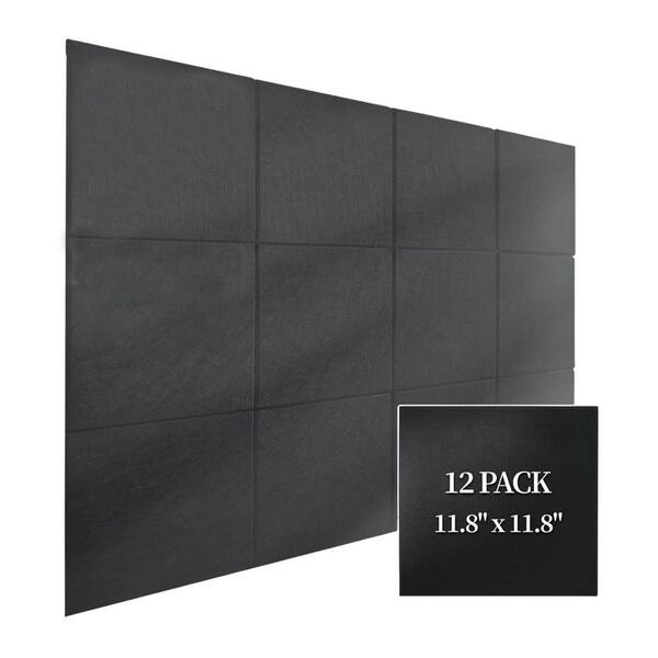 12-Pack Large Felt Bulletin Board Tiles 48x36 Inch Wall Pin Board with ...