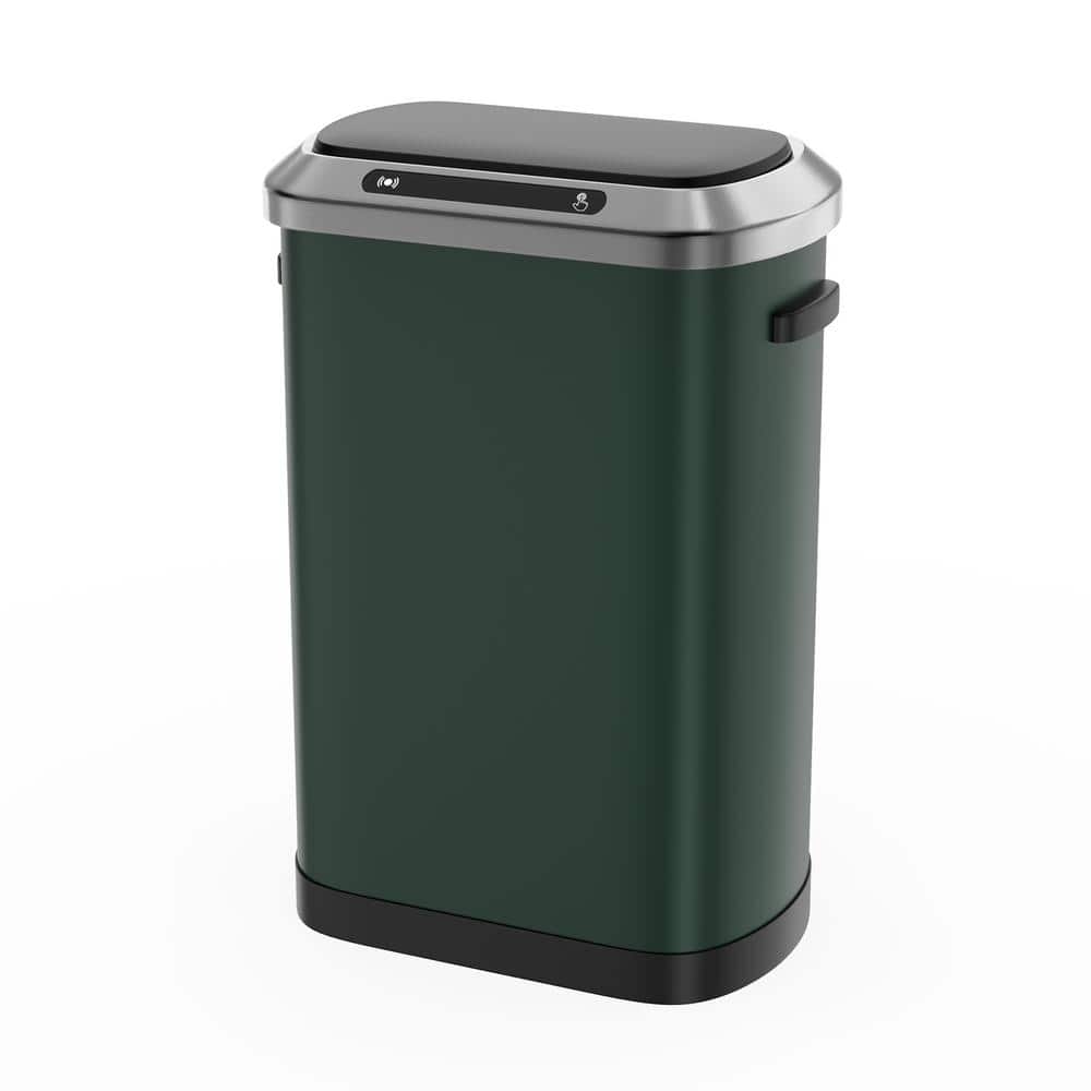 ITOPFOX 13 Gal. Green Smart Automatic Full Intelligent Sensor Trash Can ...