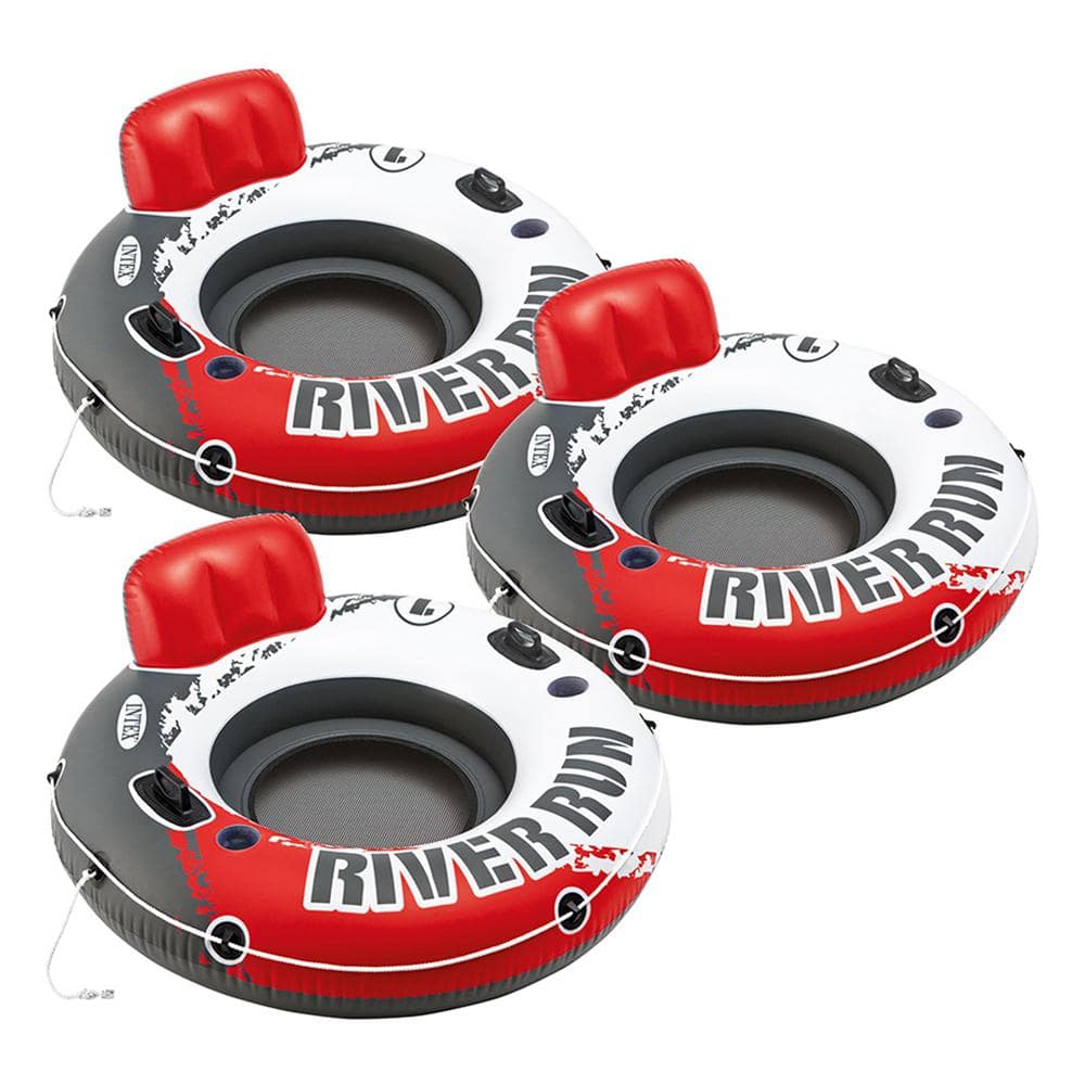 Intex River Run Single Inflatable Lake Floating Water Tubes 3-Pack ...