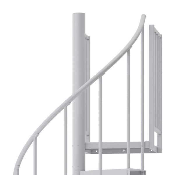 Indoor Home Staircase Italian Spiral Staircase Kit - 12 Step Steel ...