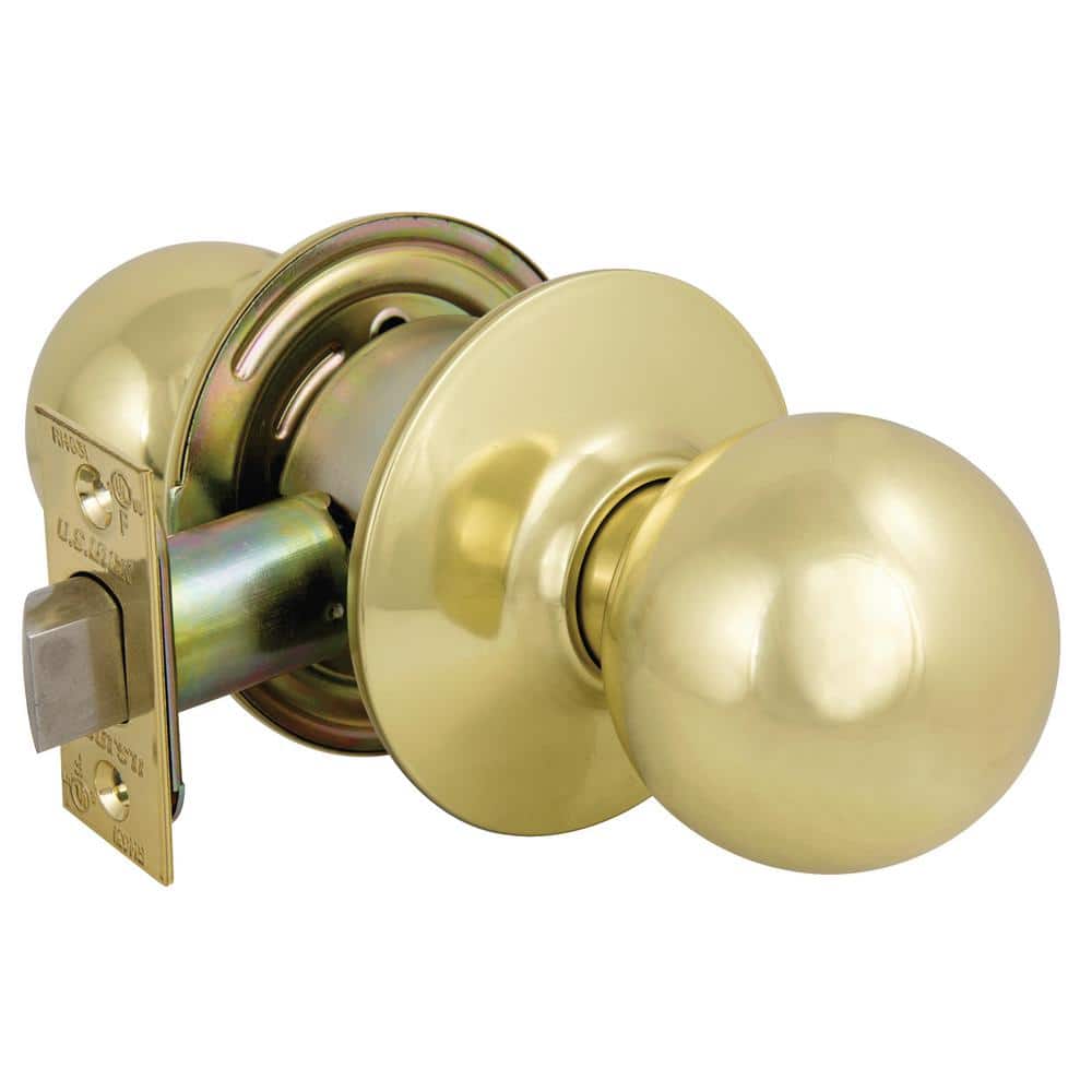 US Lock 2010 Series GR2 Passage Hall/Closet Ball Door Knob US3 2-3/8 in ...