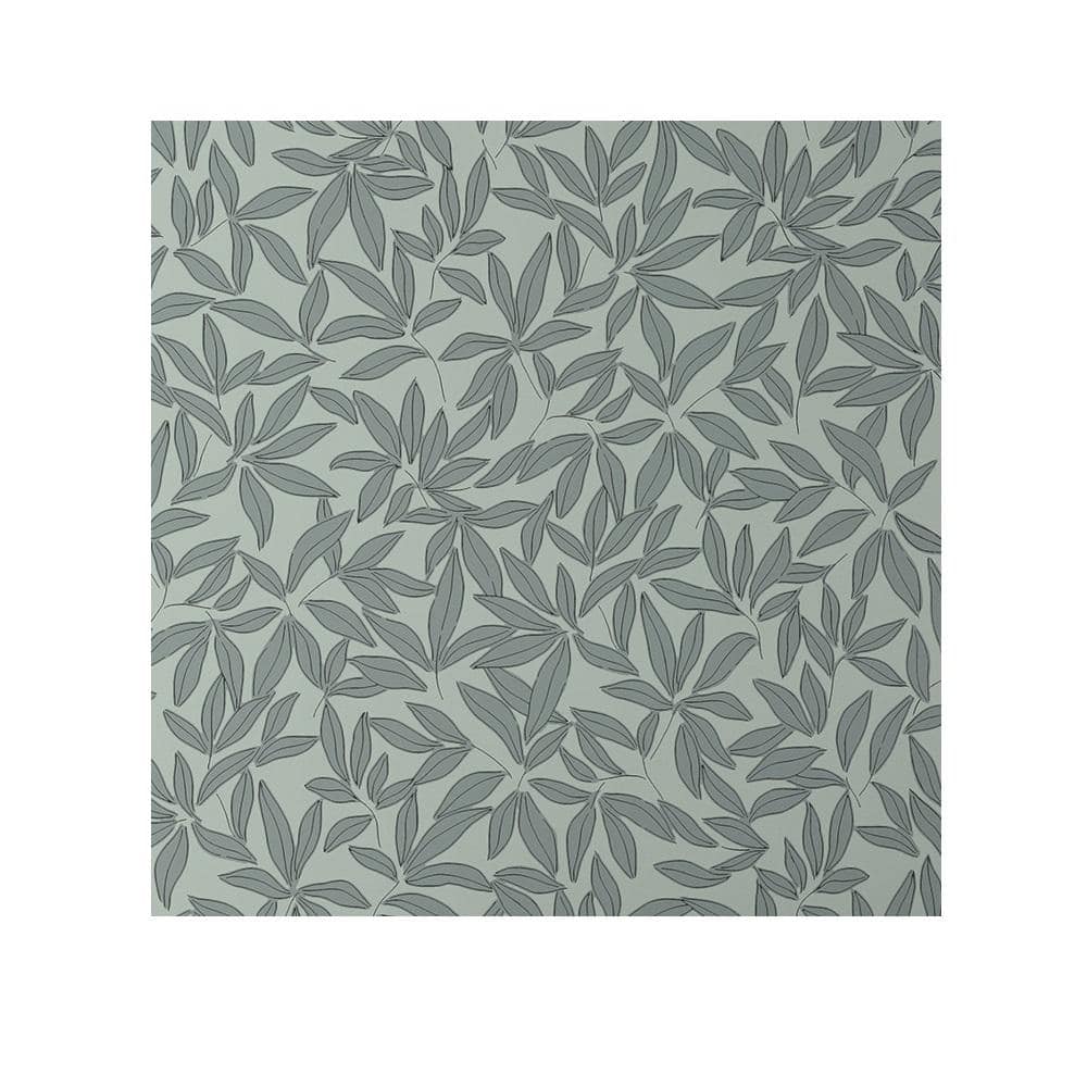 The Company Store Scattered Leaf Green Peel and Stick Wallpaper Panel ...