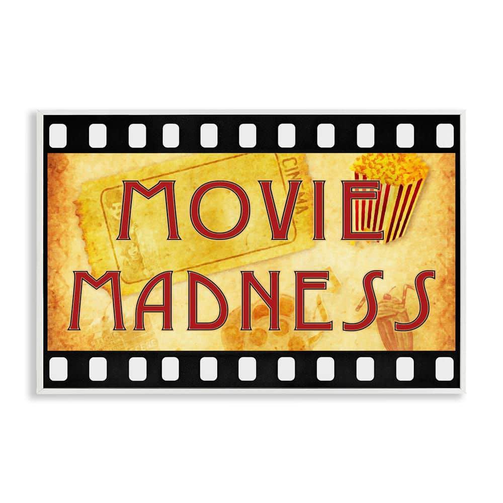 Stupell Industries Movie Madness Classic Sign by Graffi*tee Studios ...