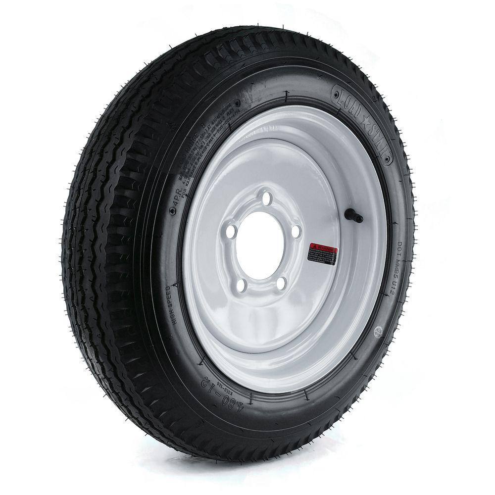 Martin Wheel 480-12 Load Range B 5-Hole Trailer Tire and Wheel Assembly ...