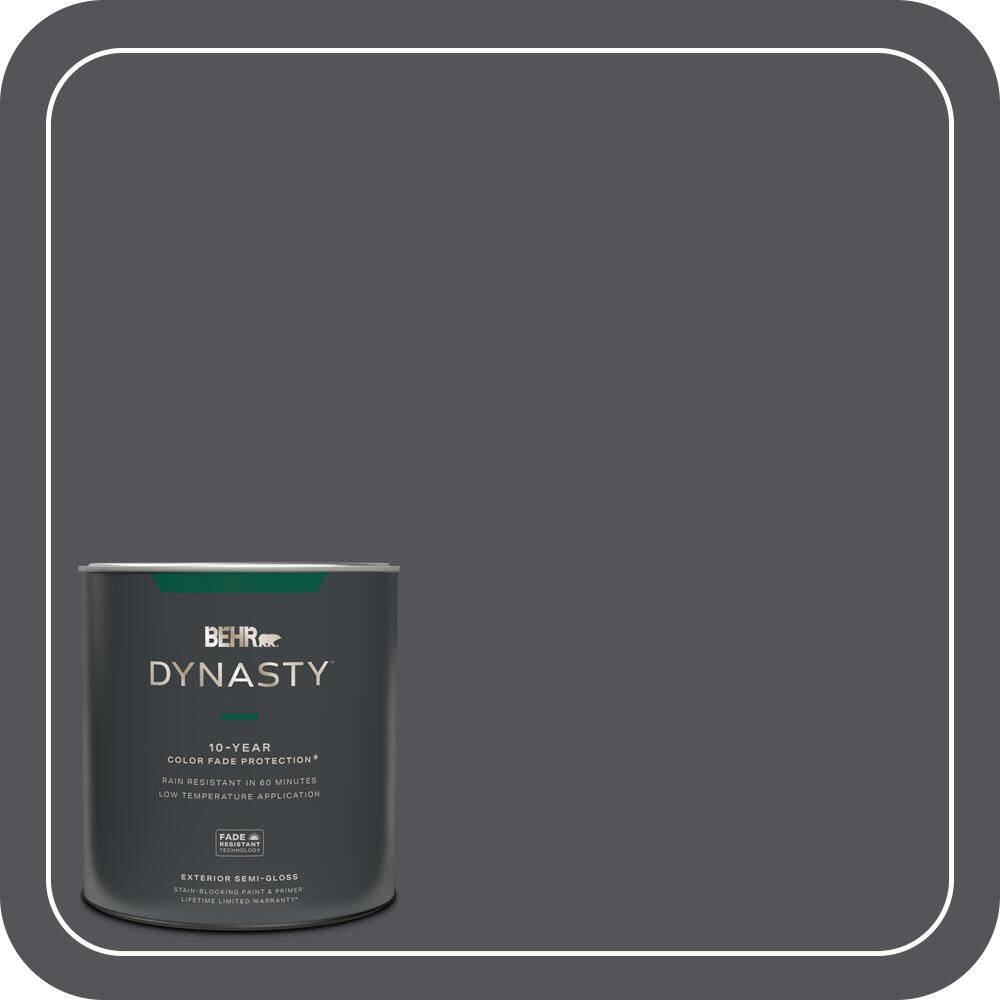BEHR DYNASTY 1 qt. #N510-6 Orion Gray Semi-Gloss Exterior Stain ...