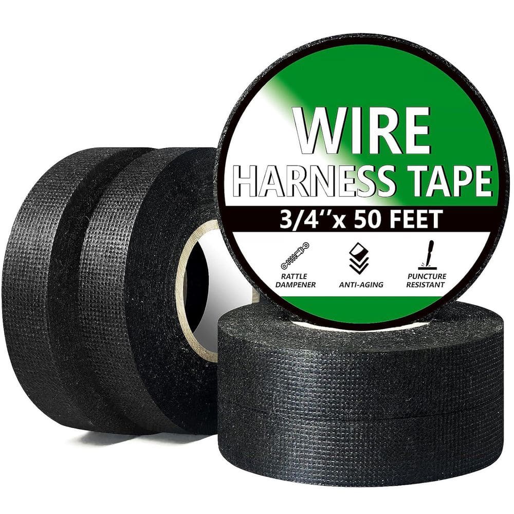 Yichuhaoxi 3/4 in. x 50 ft. Harness Tape High Temp Self-Adhesive Fabric ...