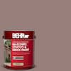 BEHR 1 gal. #N130-5 Mystere Flat Interior/Exterior Masonry, Stucco and ...