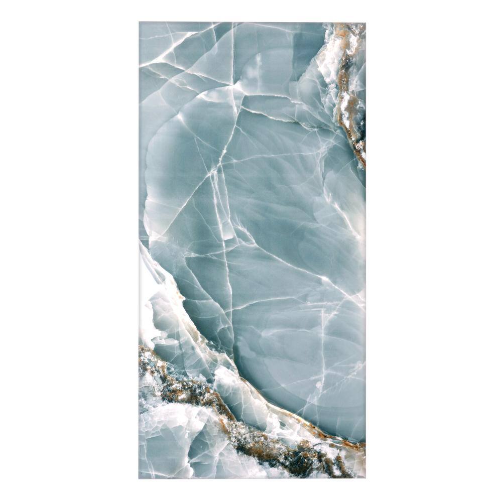 Apollo Tile Splendor Green 4 in. x 5 in.Lappato Porcelain Rectangular ...