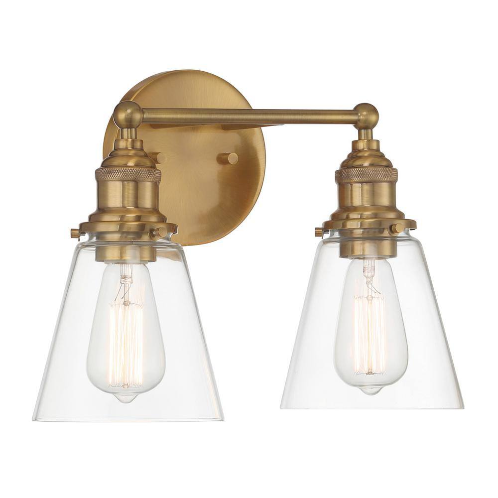 Aged Brass Vanity Light