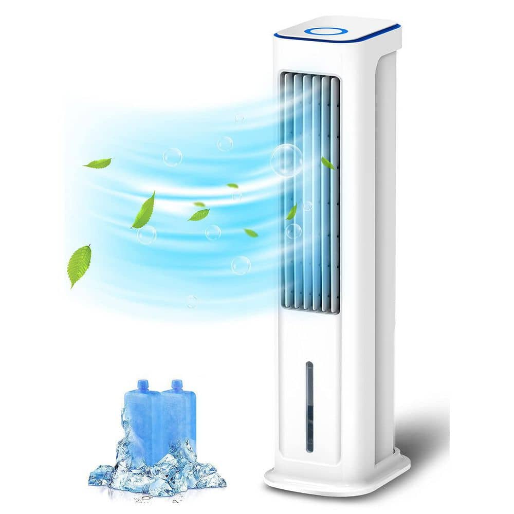 300 CFM 3-Speed Tower Fan Air Conditioner Portable with Cold Air, Top ...