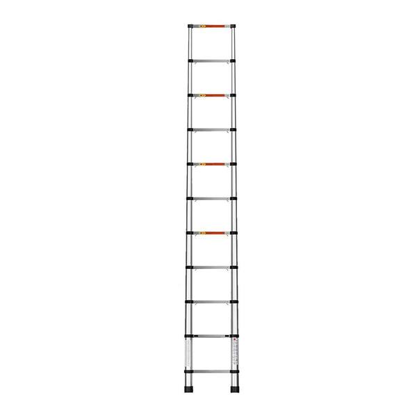 Amucolo 10.5 ft. Aluminum 1-Button Telescoping Extension Ladder with ...