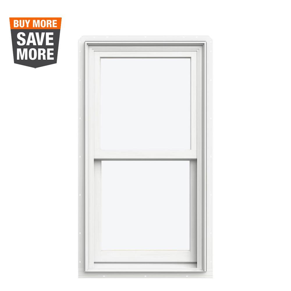 JELD-WEN 25.375 in. x 48 in. W-5500 Double Hung Wood Clad Window ...