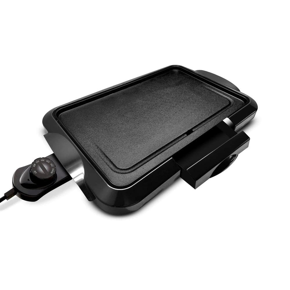 Lumme SW654 182 Sq. in. Black Electric Non-Stick Griddle with ...