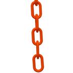 Mr. Chain 1.5 in. (#6, 38 mm) x 100 ft. Safety Orange Plastic Chain ...