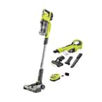 RYOBI ONE+ 18V Cordless Stick Vacuum Cleaner Kit w/ 4.0 Ah Battery ...