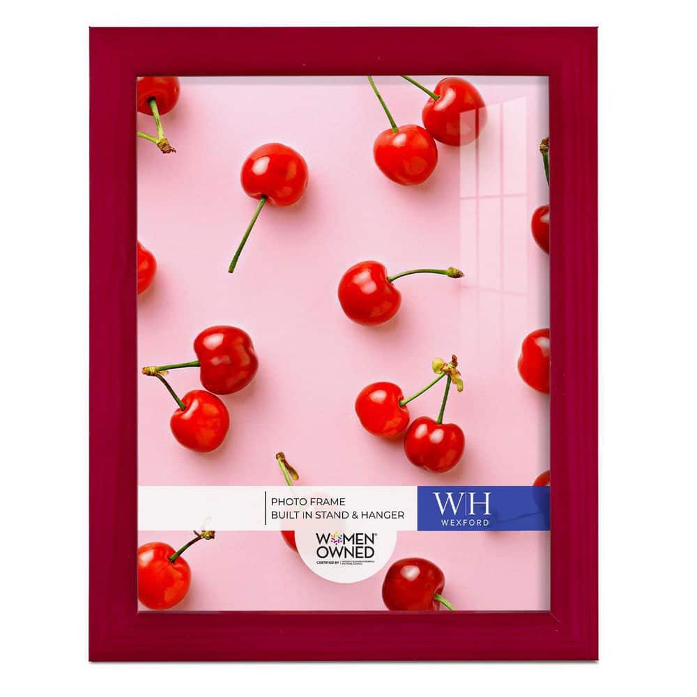 Wexford Home Woodgrain 8 in. x 10 in. Cherry Red Picture Frame WF501F ...