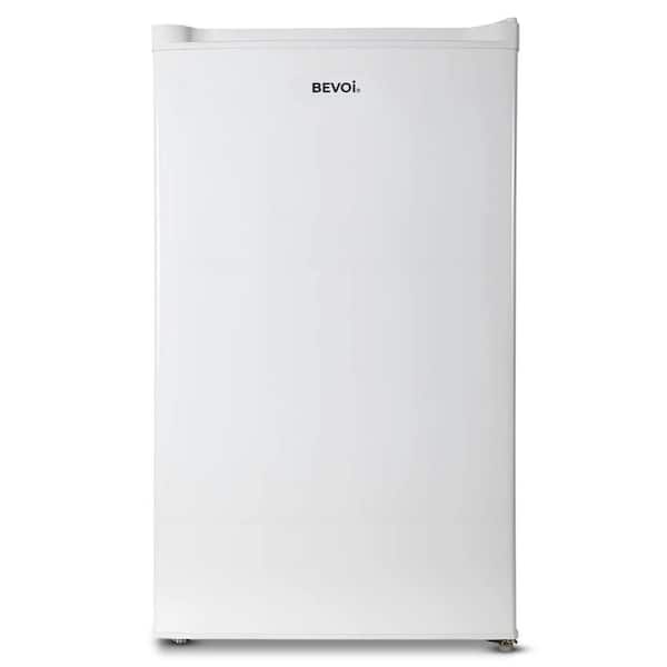 Bevoi 2.8 cu. ft. Manual Defrost Upright Freezer in White ...