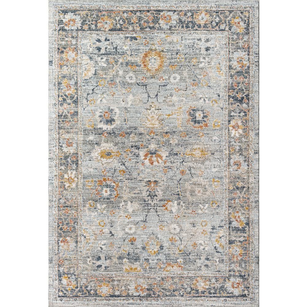 Livabliss Beckham Blue/Beige Medallion 8 ft. x 10 ft. Indoor Area Rug ...