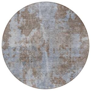 Addison Rugs Chantille ACN573 Beige 8 ft. x 8 ft. Round Machine ...