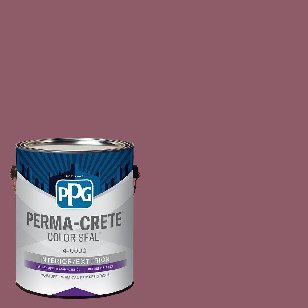 Perma-Crete Color Seal 1 gal. PPG1049-6 Cabernet Satin Interior ...