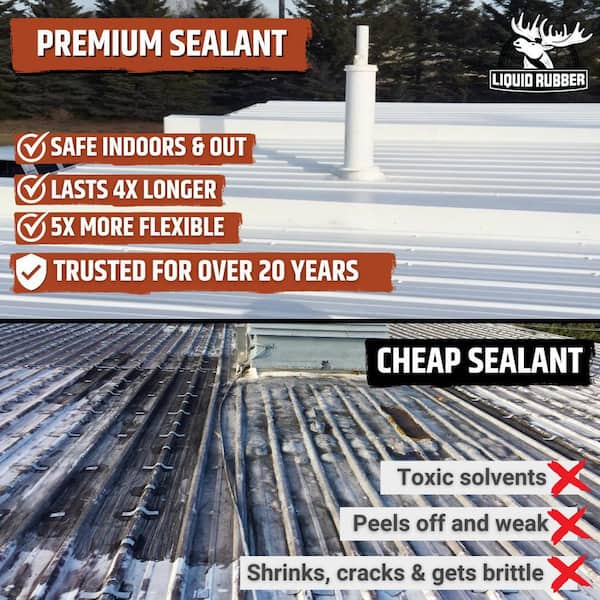 LIQUID RUBBER Color Sealant 5 Gal. Waterproof Coating for Masonry ...