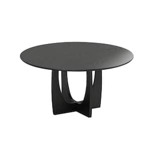 Dovelina 42 in. Oak Wood Natural Color Column Pedestal Arch Cross-Leg ...