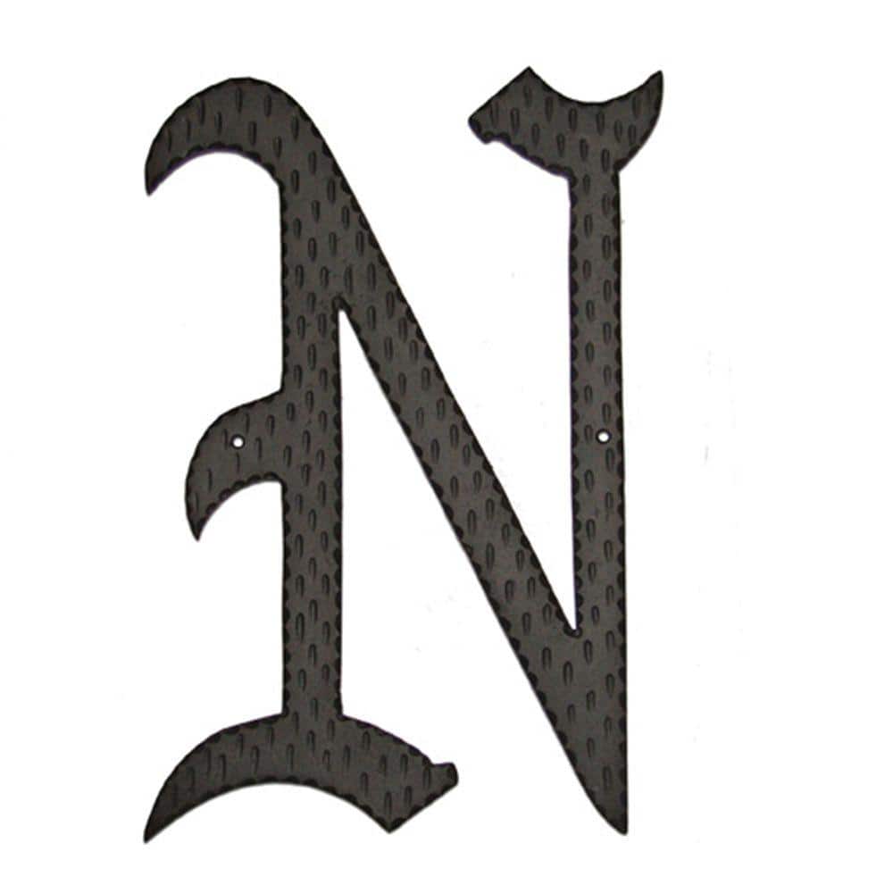 Montague Metal Products 24 in. Home Accent Monogram N HAM-24-N - The ...