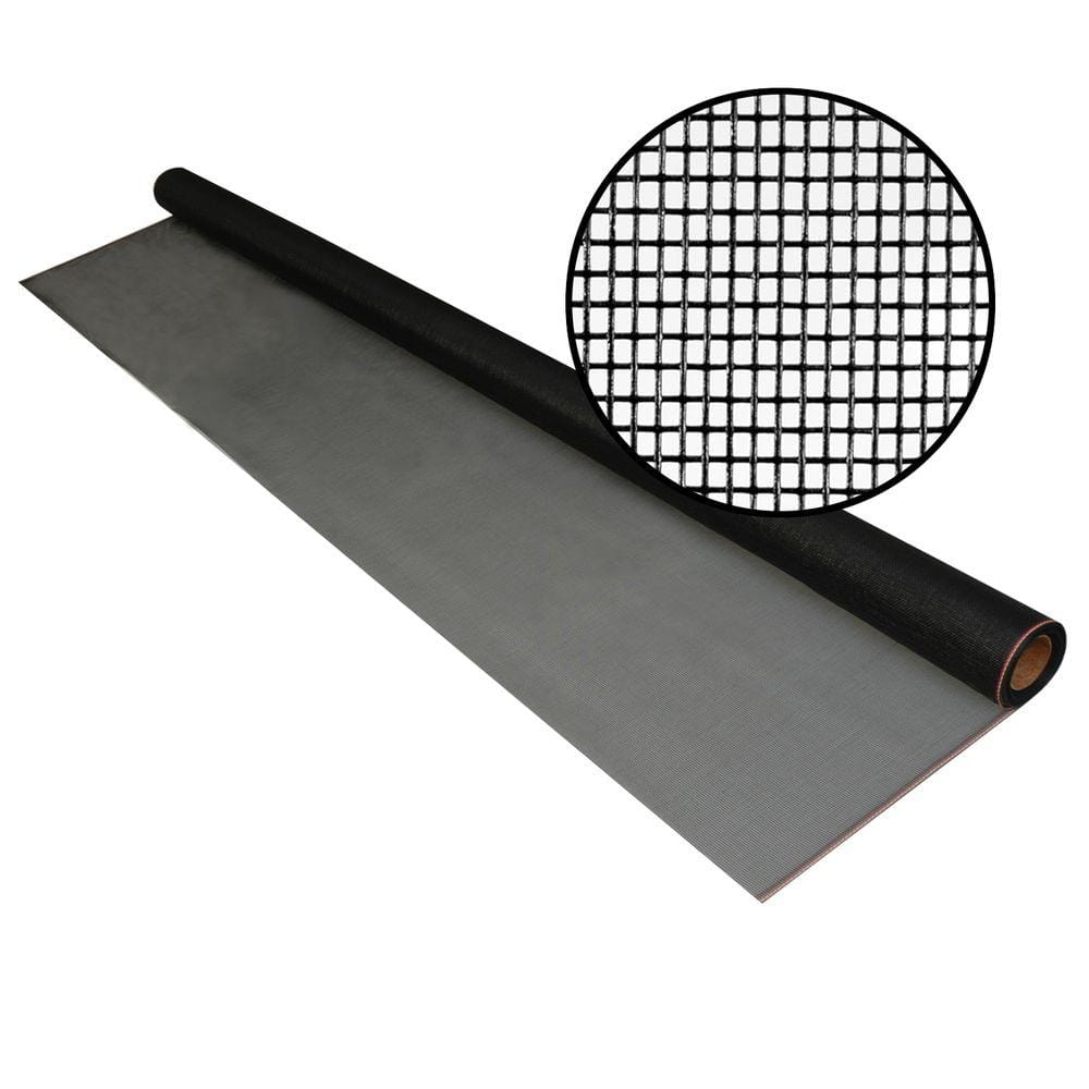 Phifer 60 in. x 25 ft. Charcoal Fiberglass Pool and Patio 18 x 14 Mesh ...