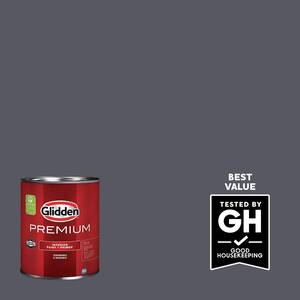 Glidden Premium 5 gal. PPG1013-6 Gray Flannel Satin Exterior Latex ...