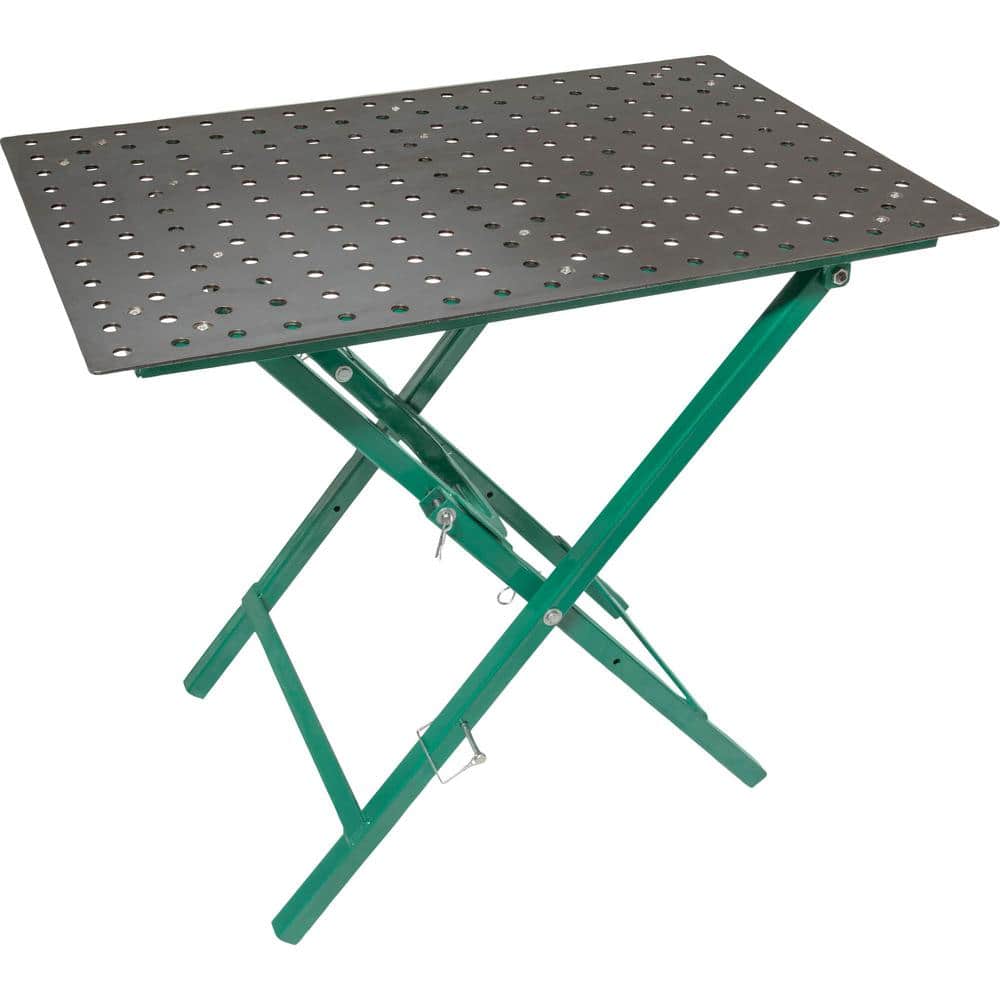 Grizzly Industrial 24 in. x 36 in. Folding Welding Table T32859 - The Home Depot