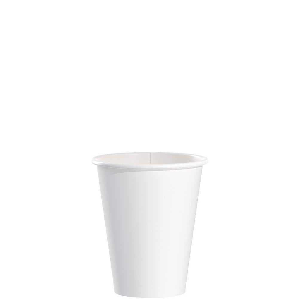 SOLO 8 oz. White Poly Paper Hot Cup (1000 Per Case) 378W-2050 - The ...