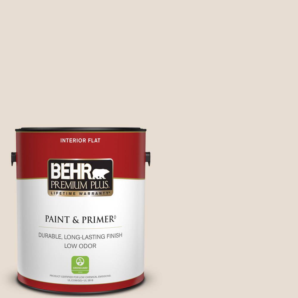 BEHR PREMIUM PLUS 1 gal. #PWN-62 Tuscan Beige Flat Low Odor Interior ...